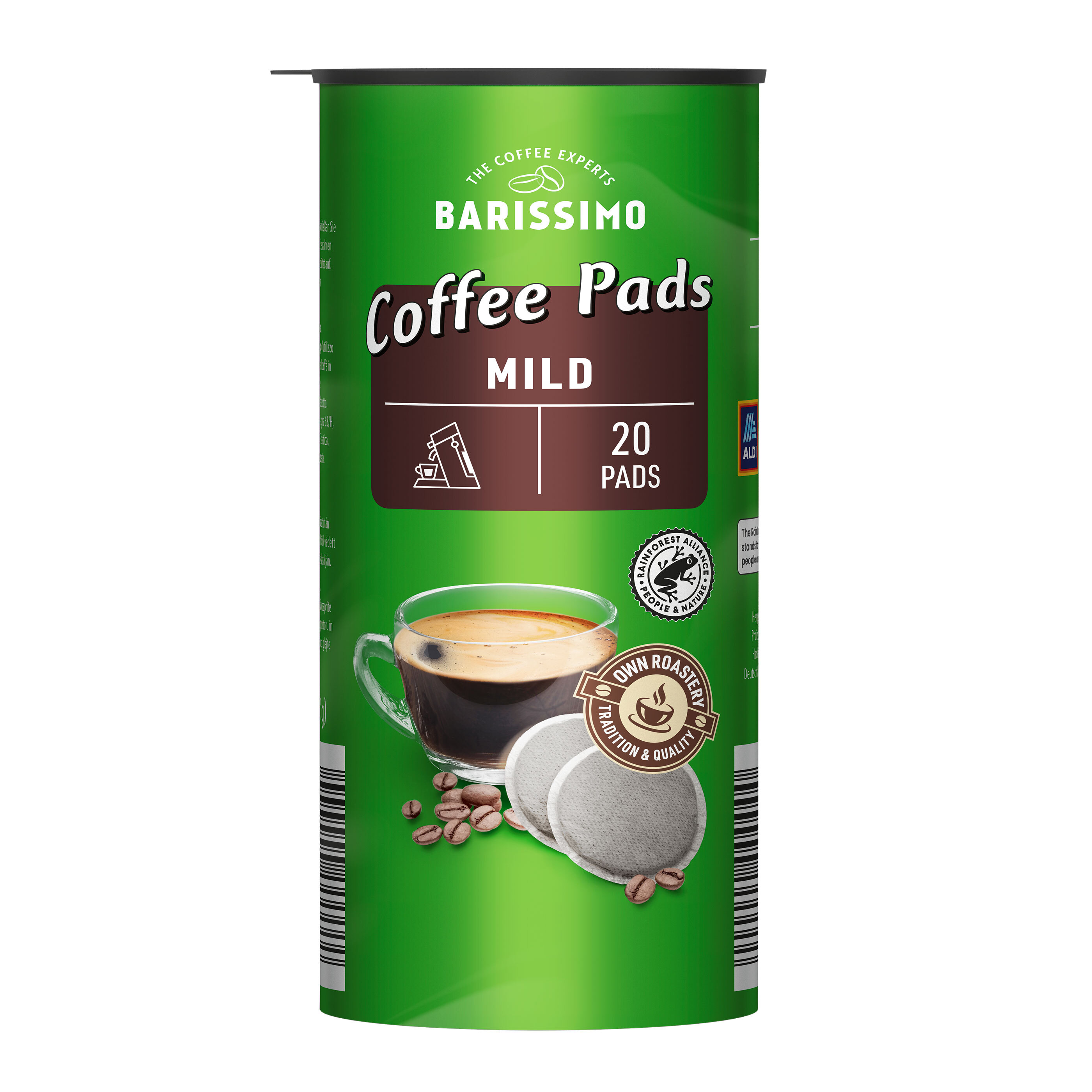 Barissimo Coffee Pads Mild, 10 x 140 g | ALDI ONLINESHOP