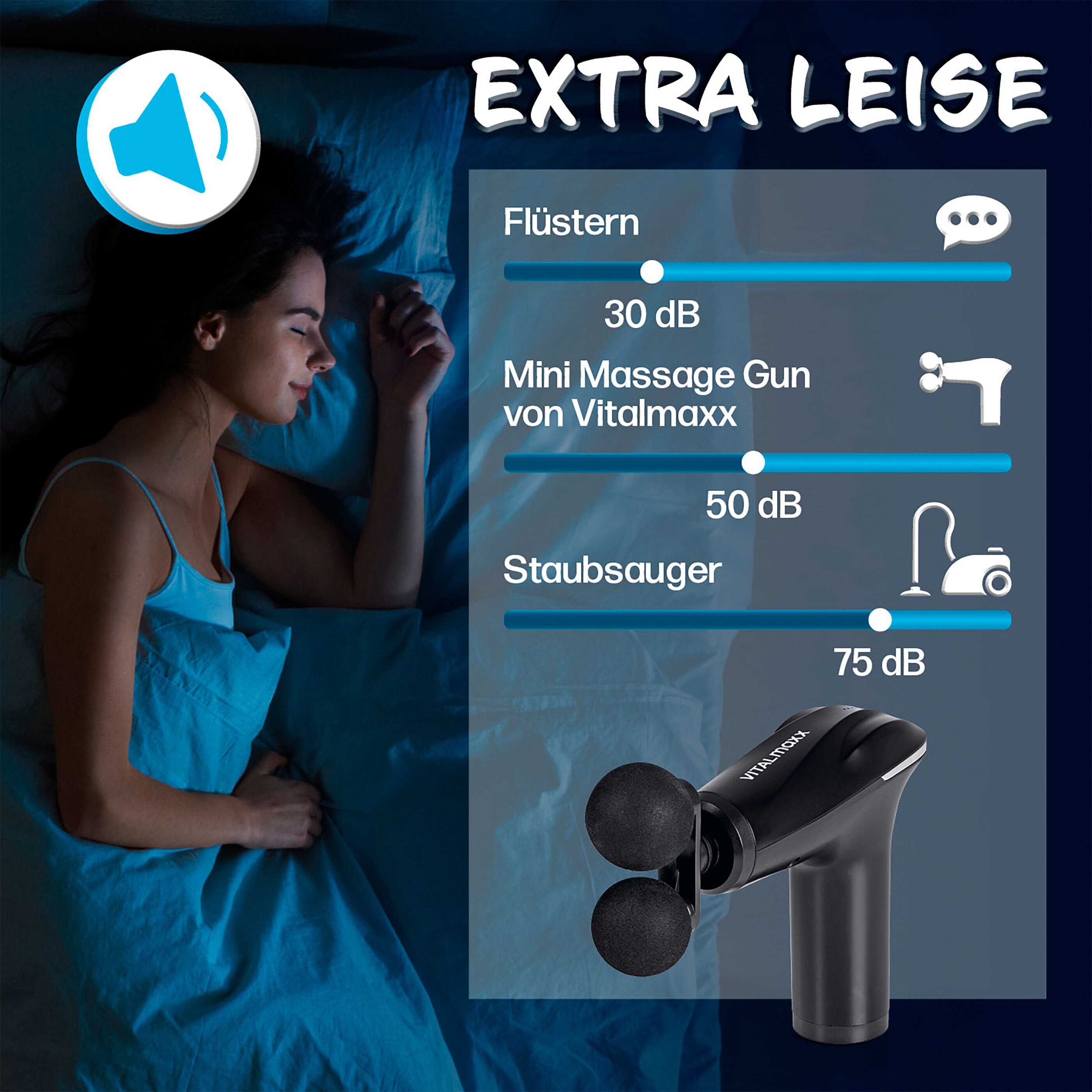 Vitalmaxx Mini Massage Gun Doppelkopf 74 V Aldi Onlineshop