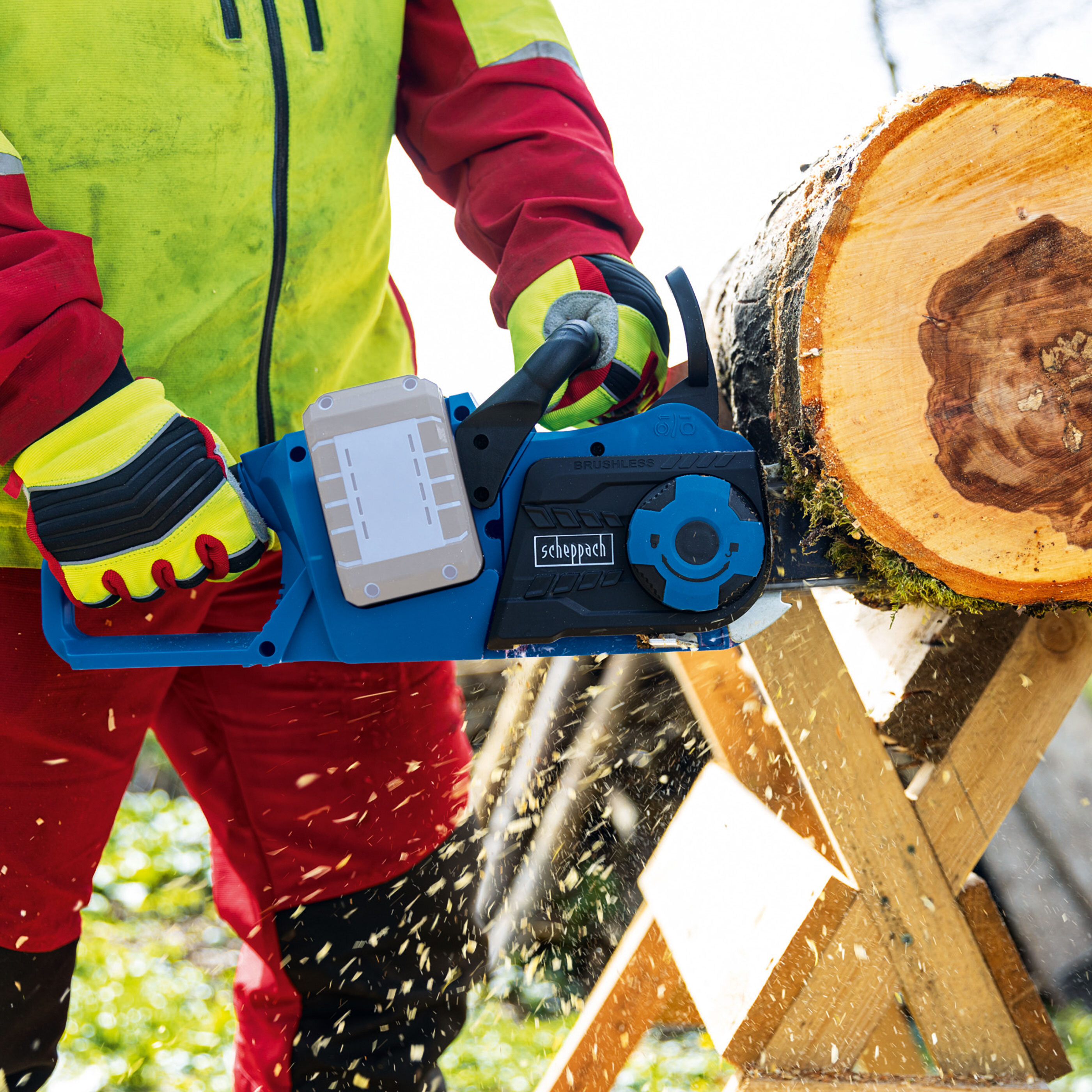 Akku-Kettensäge BC CS355 Duo-X Set von SCHEPPACH